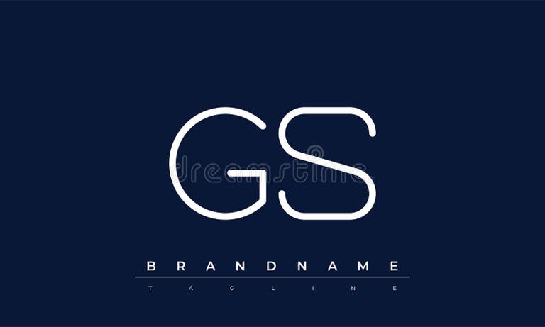 Creative GS Letter Initial Logo Vector Image Stock Vector ...