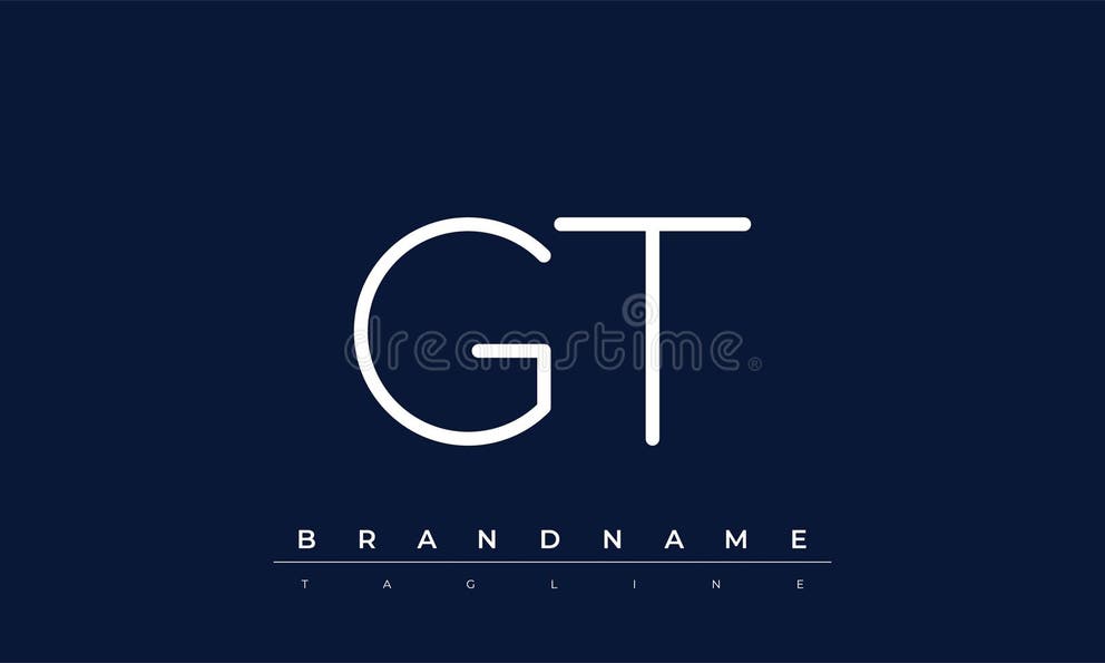 Creative GT Letter Initial Logo Vector Image Stock Vector ...