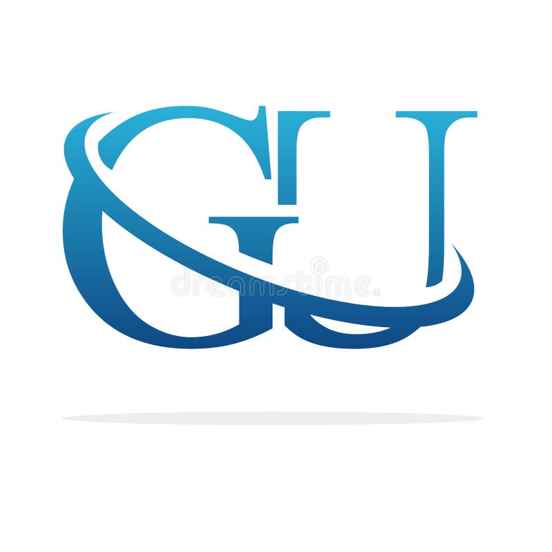 Creative GU Logo Icon Design Stock Vector - Illustration of design ...