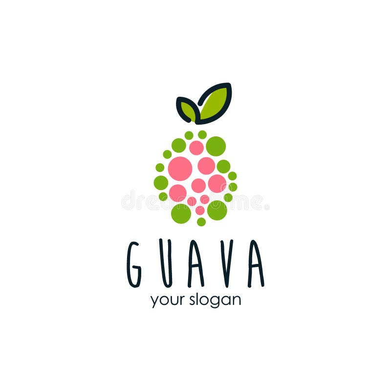 Creative Guava Logo Vector Art Logo Stock Illustration - Illustration ...