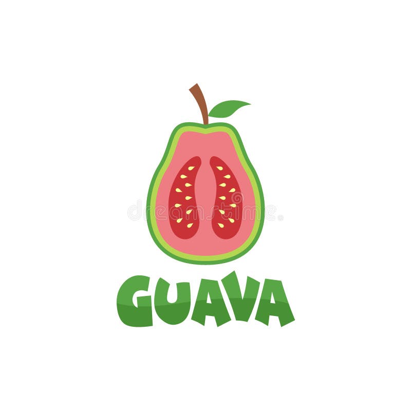 Creative Guava Logo Vector Art Logo Stock Illustration - Illustration ...