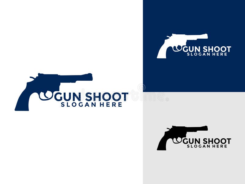 Creative Gun Logo Vector Design. Gun Logo Stock Vector - Illustration ...