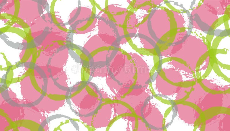 Creative Hand Drawn Circles Geometry Fabric Print. Circular Splotch ...