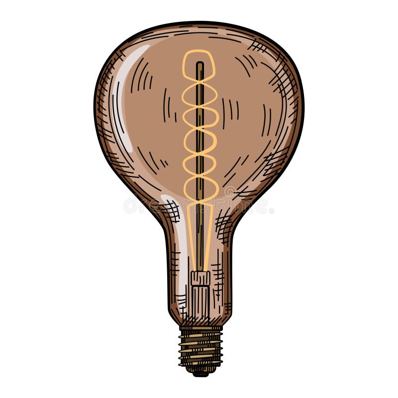 Creative Hand-drawn Light Bulb Illustration Stock Illustration ...