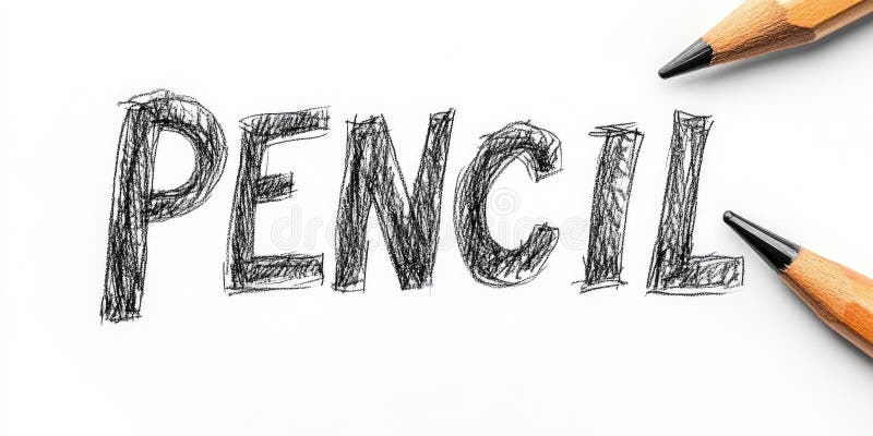Creative Hand-drawn Typography with Pencil-style Design for Educational ...