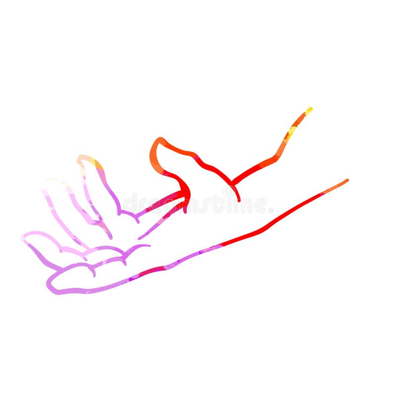 Creative Hand Expression Colourful Art Stock Vector - Illustration of ...