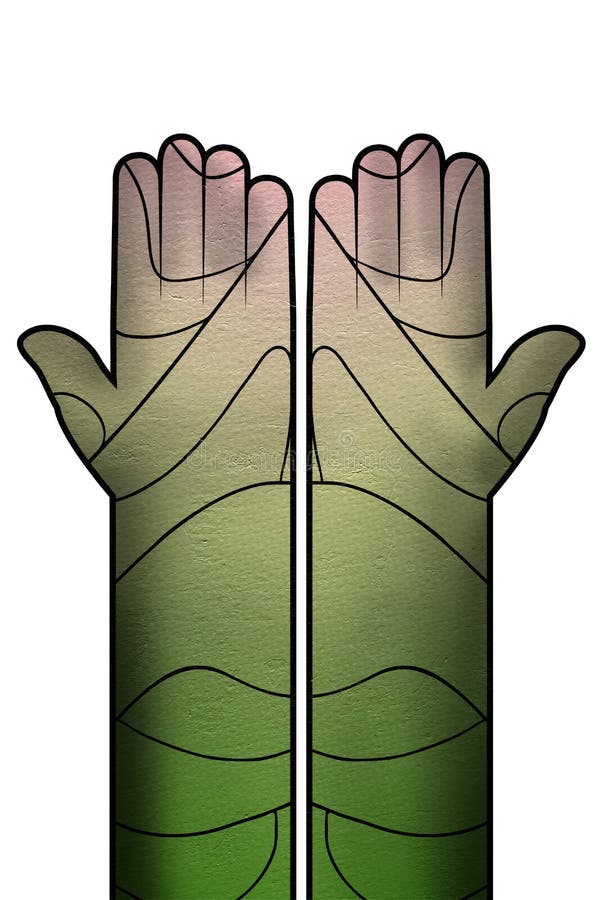 Creative hand illustration stock illustration. Illustration of palm ...