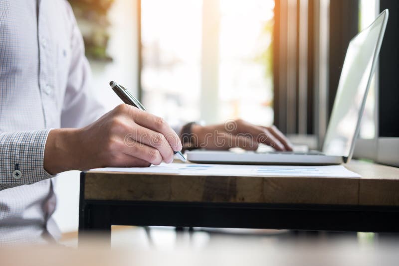 Creative Hand Taking Notes on the Notepad. Reative Writing Idea Stock ...