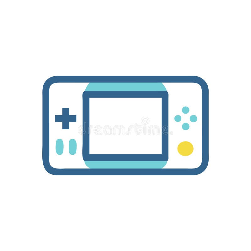 Creative Handheld Console Icon for Fun Stock Vector - Illustration of ...