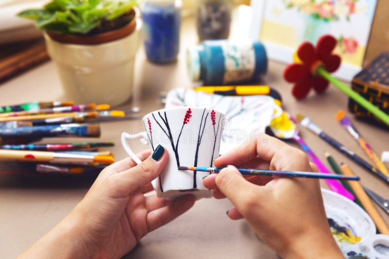 Creative handmade craft. stock image. Image of ambient - 73999751