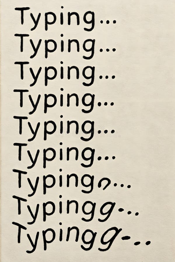 Handwritten Typing Loading Screen Loop - Digital Waiting Symbol, Typing ...