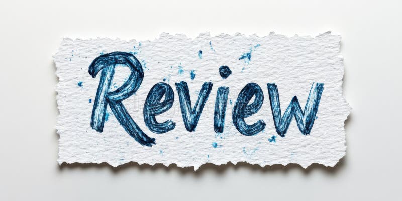 Creative Handwritten Review on Textured Paper Showcasing the Importance ...