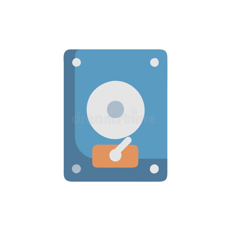Creative Hard Disk Illustration Icon Stock Illustration - Illustration ...