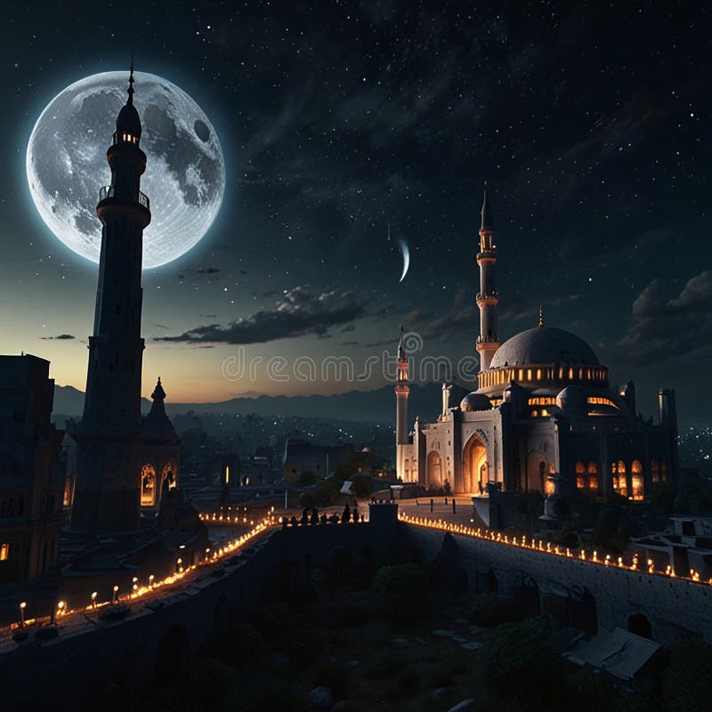 Creative Hd Islamic Wallpaper Stock Illustration - Illustration of ...