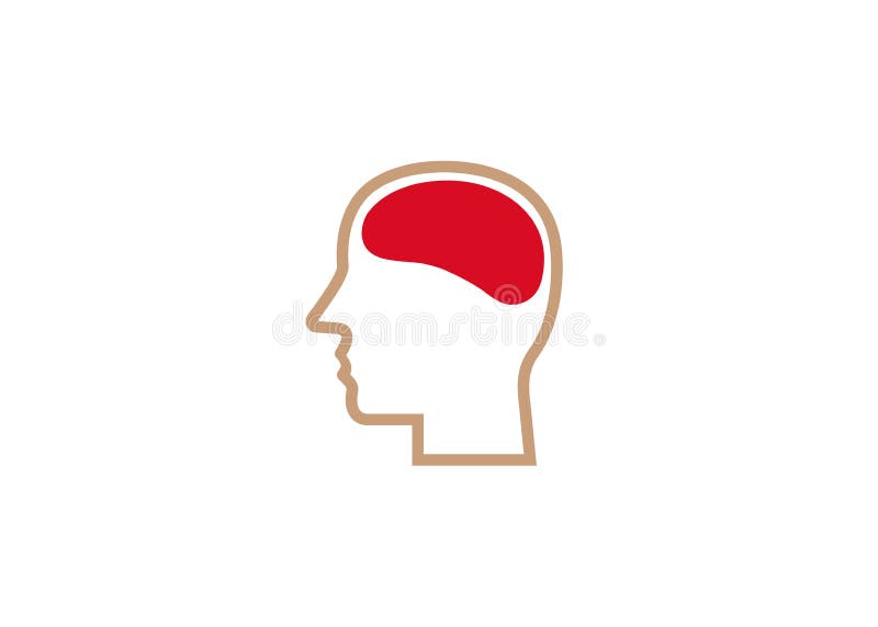 Creative Head Brain Logo stock vector. Illustration of name - 145307542