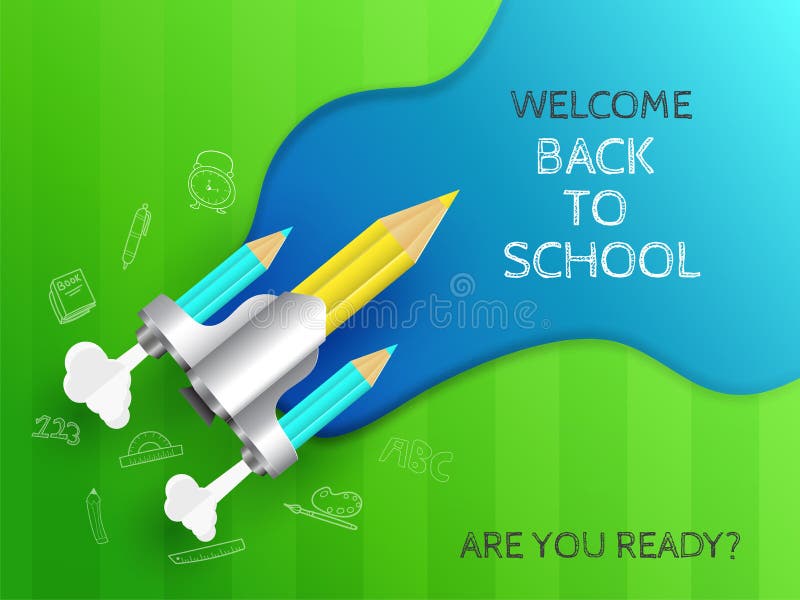 Creative Header Banner or Poster Design for Welcome Back To School ...