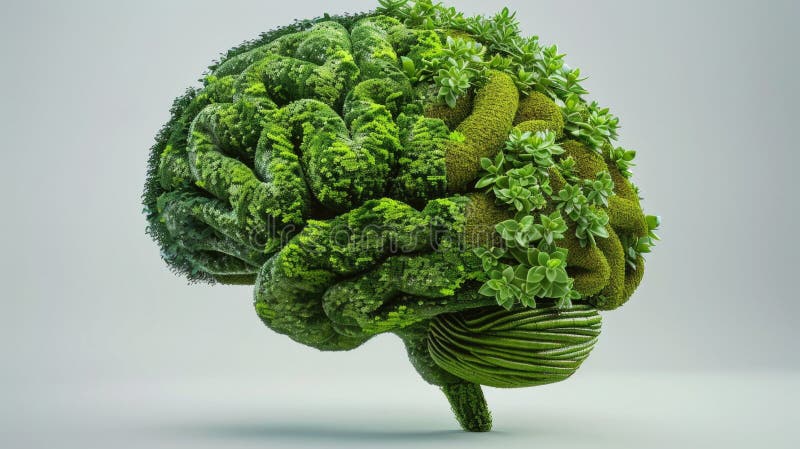 A Creative and Healthy Twist on the Traditional Brain Concept, with a ...