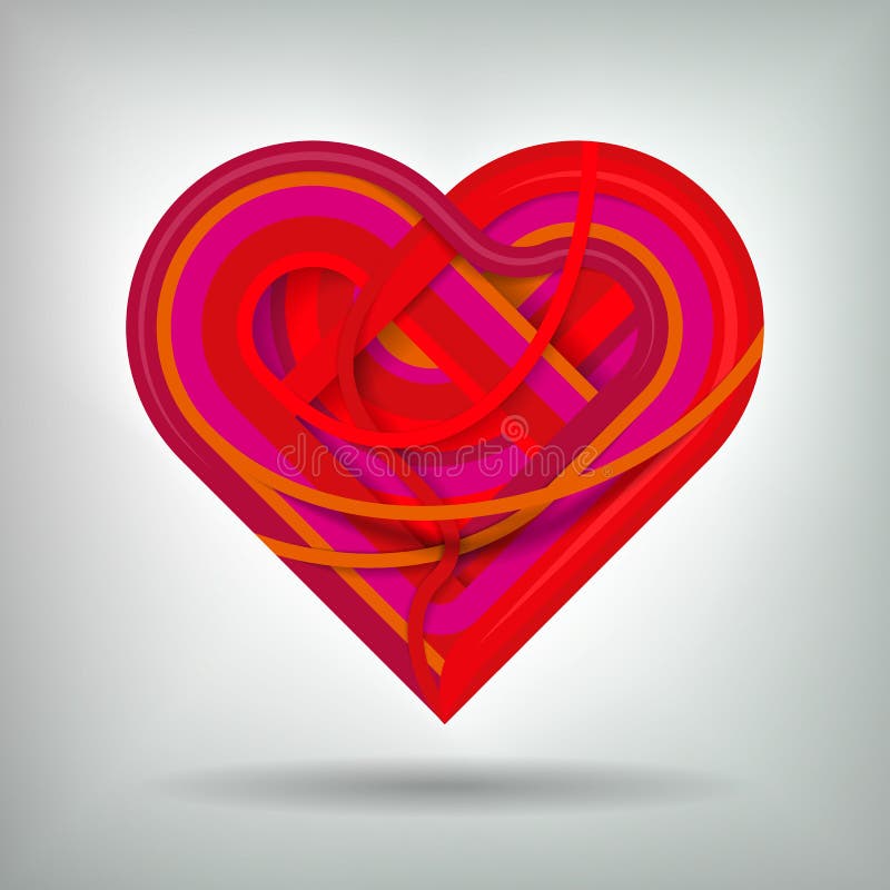 Creative Heart Concept stock vector. Illustration of pink - 44456258