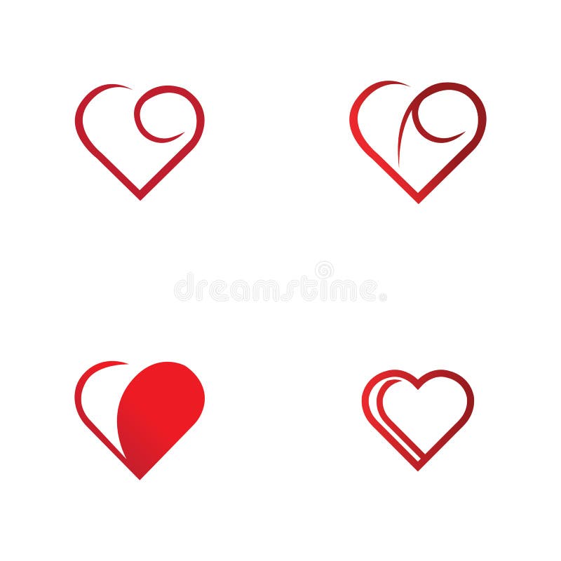 Creative Heart Logo and Symbol Design Vector Template Stock Vector ...