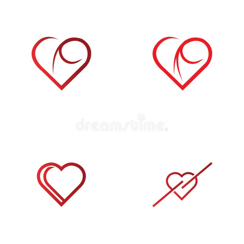 Creative Heart Logo and Symbol Design Vector Template Stock Vector ...