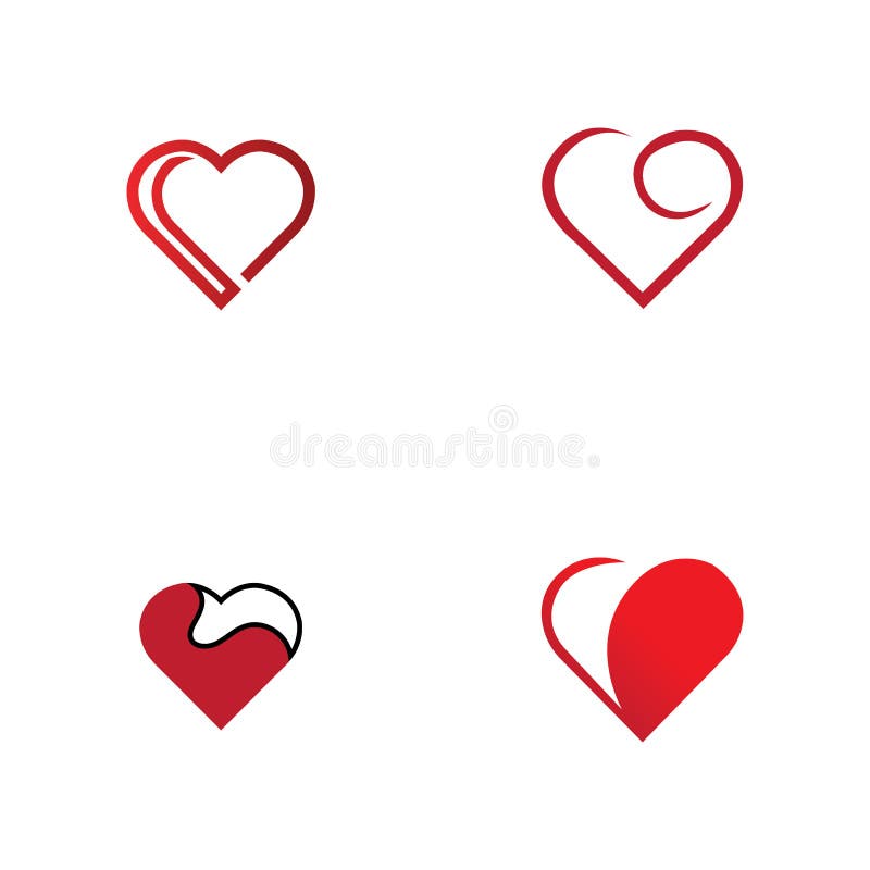 Creative Heart Logo and Symbol Design Vector Template Stock Vector ...