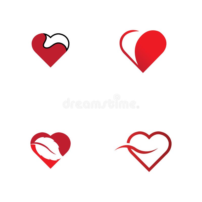 Creative Heart Logo and Symbol Design Vector Template Stock Vector ...