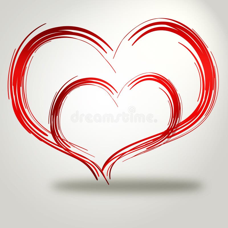 Creative heart stock illustration. Illustration of graphics - 59197453