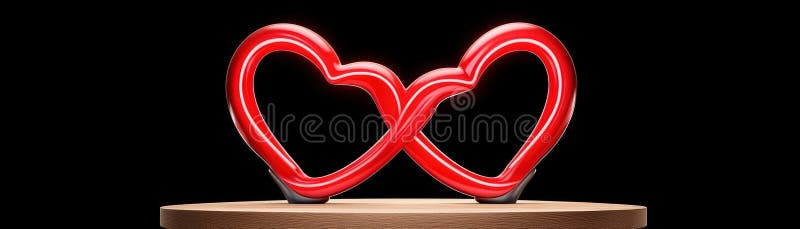 Creative Heart Shape Design with Infinity Symbol for Love and ...
