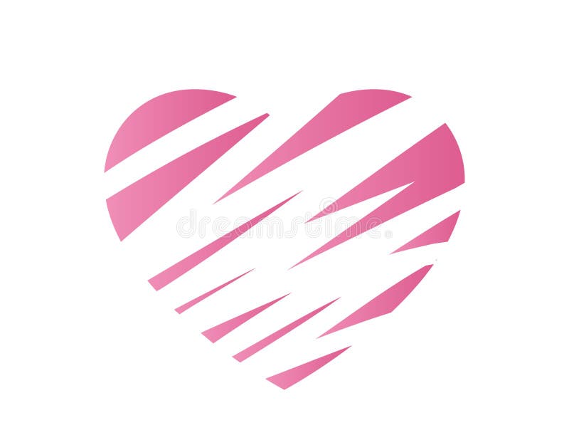 Creative Heart Shape. Love, Romantic and Valentines Design Element ...