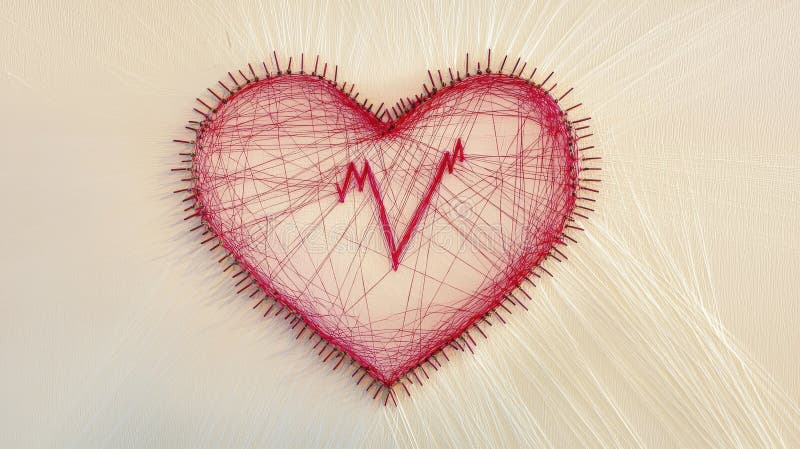 Creative Heartbeat String Art Design Studio Showcase Visual Artwork ...
