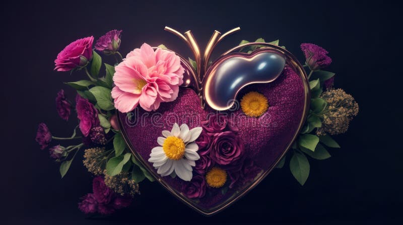 Two Red Creative Hearts on a White Background Stock Vector ...