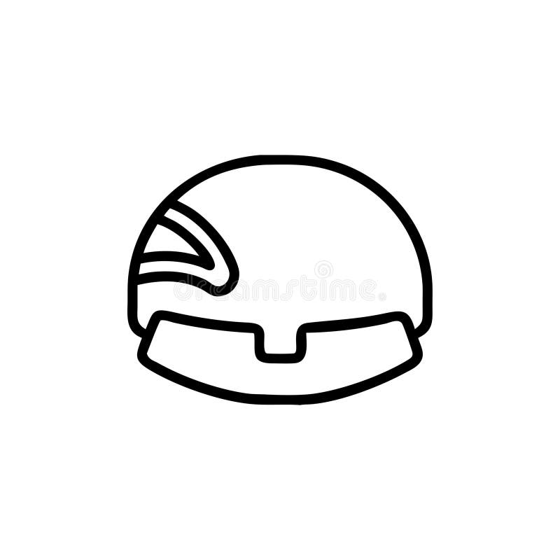 Creative Helmet Icon for Adventure Stock Vector - Illustration of sport ...