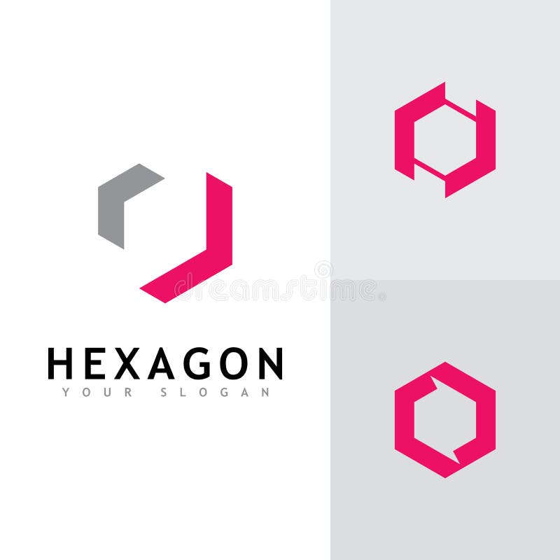 Creative Hexagon Logo Vector Design Stock Vector - Illustration of ...
