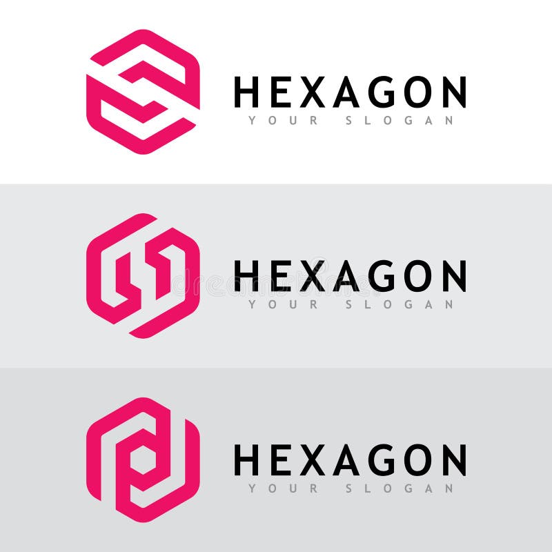 Creative Hexagon Logo Vector Design Stock Vector - Illustration of ...