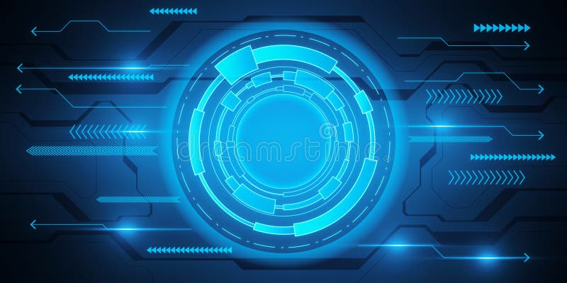 Creative Hi-tech Background. Landing Page Concept. 3D Rendering Stock ...