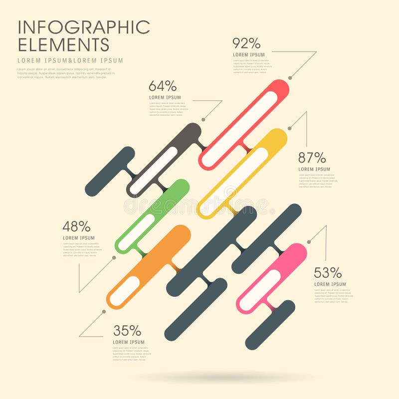 Creative Histogram Infographics Design Stock Vector - Illustration of ...