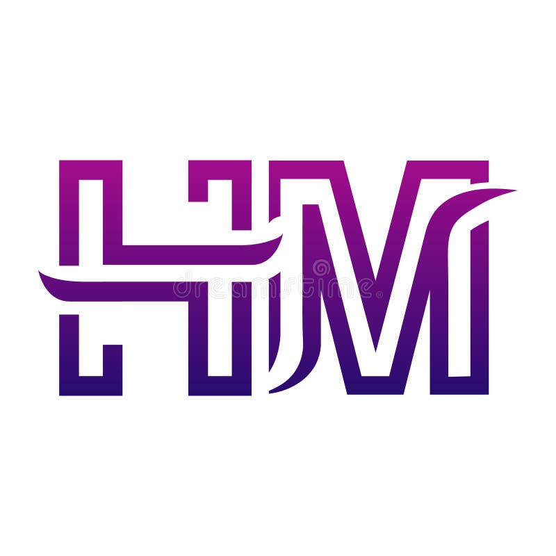 Creative HM Logo Icon Design Stock Vector - Illustration of isolated ...
