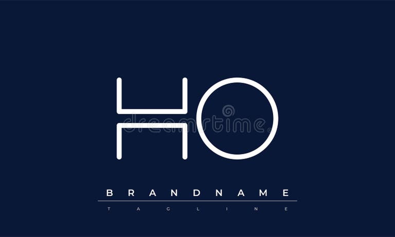 Creative HO Letter Initial Logo Vector Image Stock Vector ...