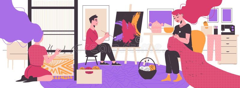 Creative Hobby Background stock vector. Illustration of creative ...