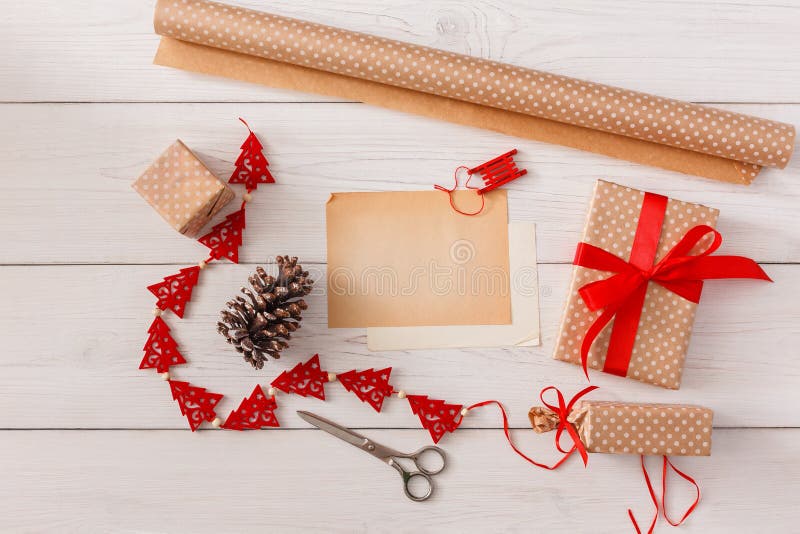 Creative Hobby. Handmade Tools for Making Christmas Present in Box ...