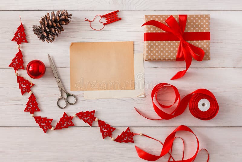 Creative Hobby. Handmade Tools for Making Christmas Present in Box ...