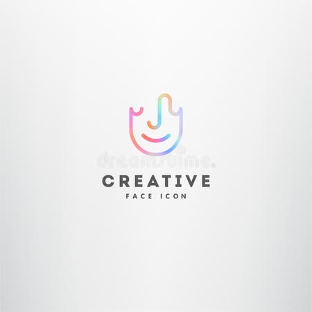 Creative Face Logo Vector Illustration Stock Vector - Illustration of ...