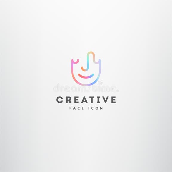 Creative Face Logo Vector Illustration Stock Vector - Illustration of ...