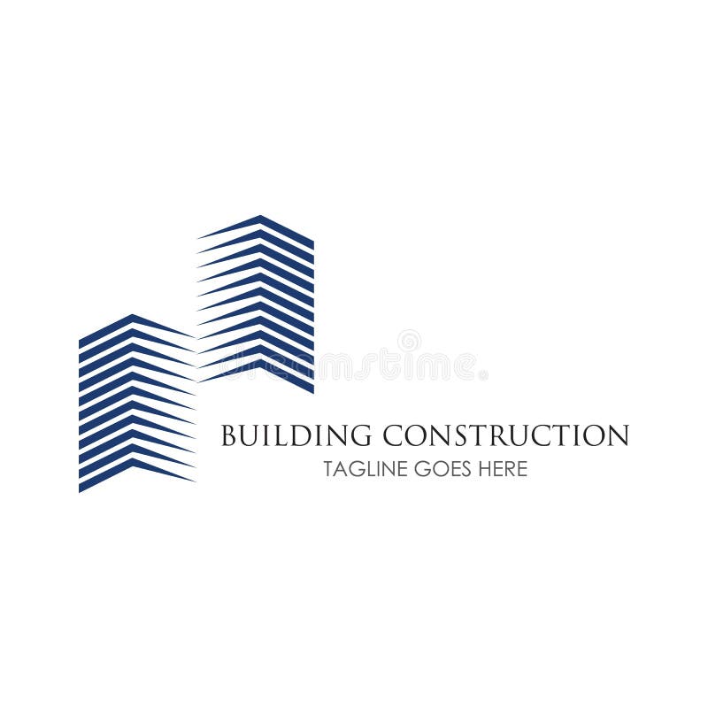 Creative Home Building Concept Logo Design Template Stock Vector ...