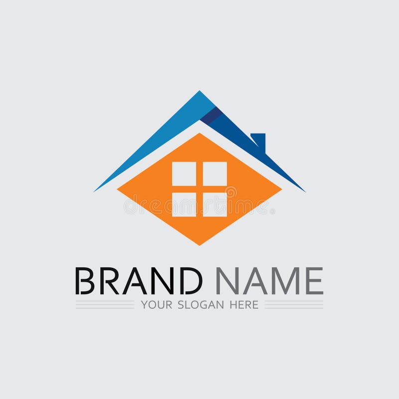 Creative Home Pin Logo for Location Services Stock Illustration ...