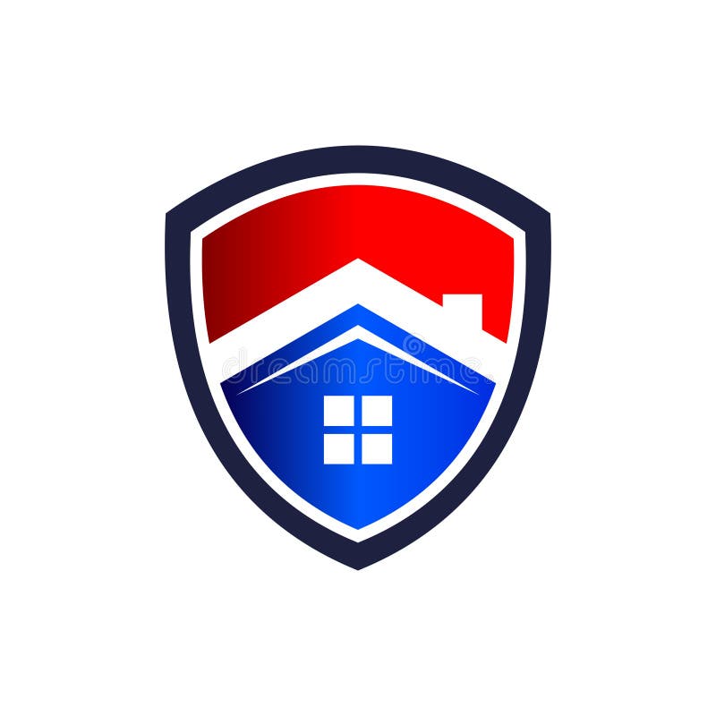 Blue Shield Home Protection Logo Concept Stock Vector - Illustration of ...