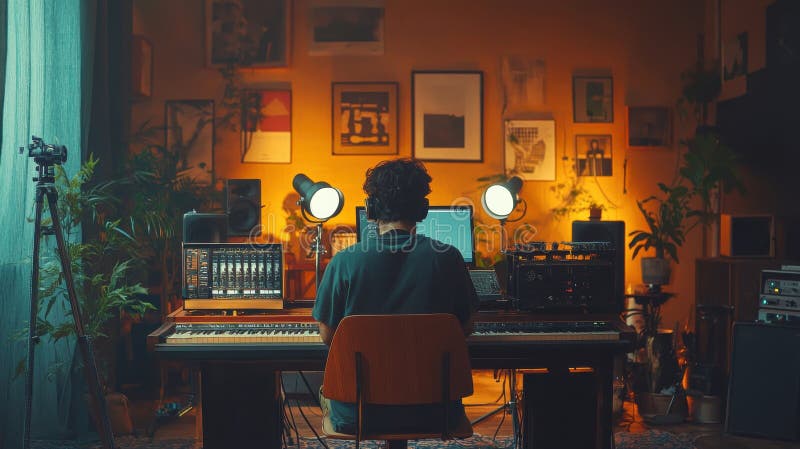 Creative Space for Filming and Content Creation in Home Studio Stock ...