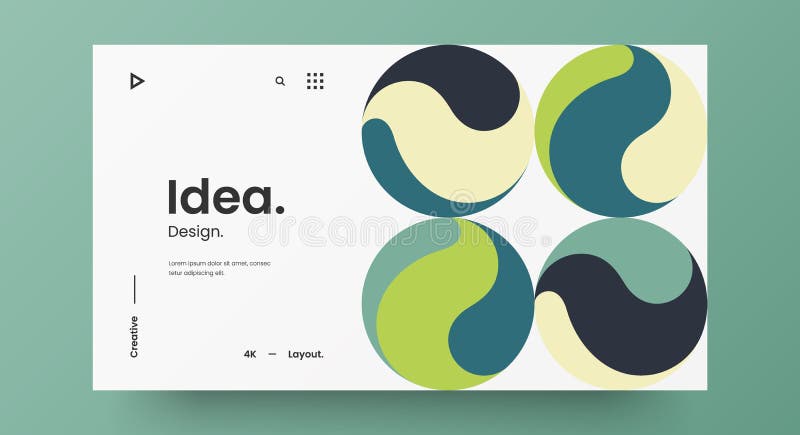 Website Part for Responsive Web Design. Abstract Geometric Pattern ...