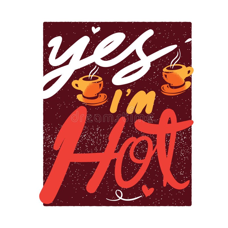 Creative Hot Coffee Design. Vector Illustration Decorative Design Stock ...