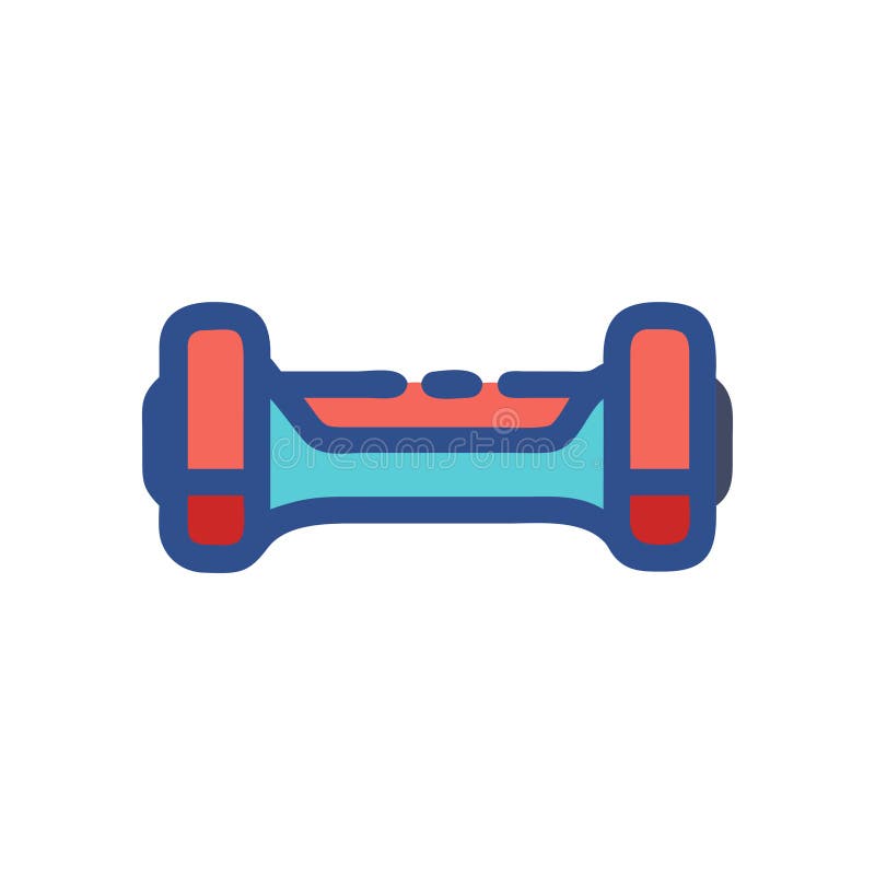 Creative Hoverboard Icon for Recreation Stock Vector - Illustration of ...